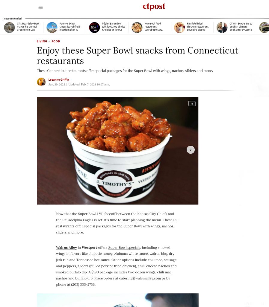 CT Post – Walrus Alley